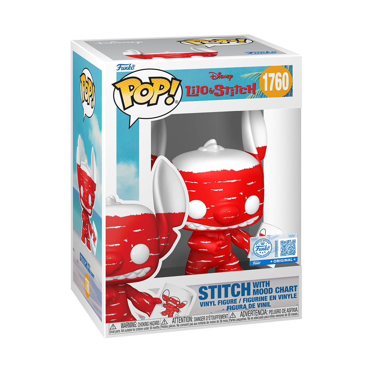 Pop! Stitch with Mood Chart (Deco) | Funko