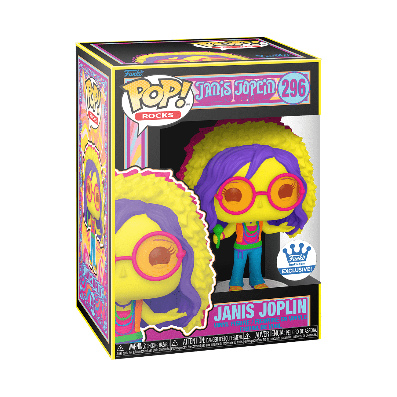 Buy Pop! Janis Joplin (Black Light) at Funko.