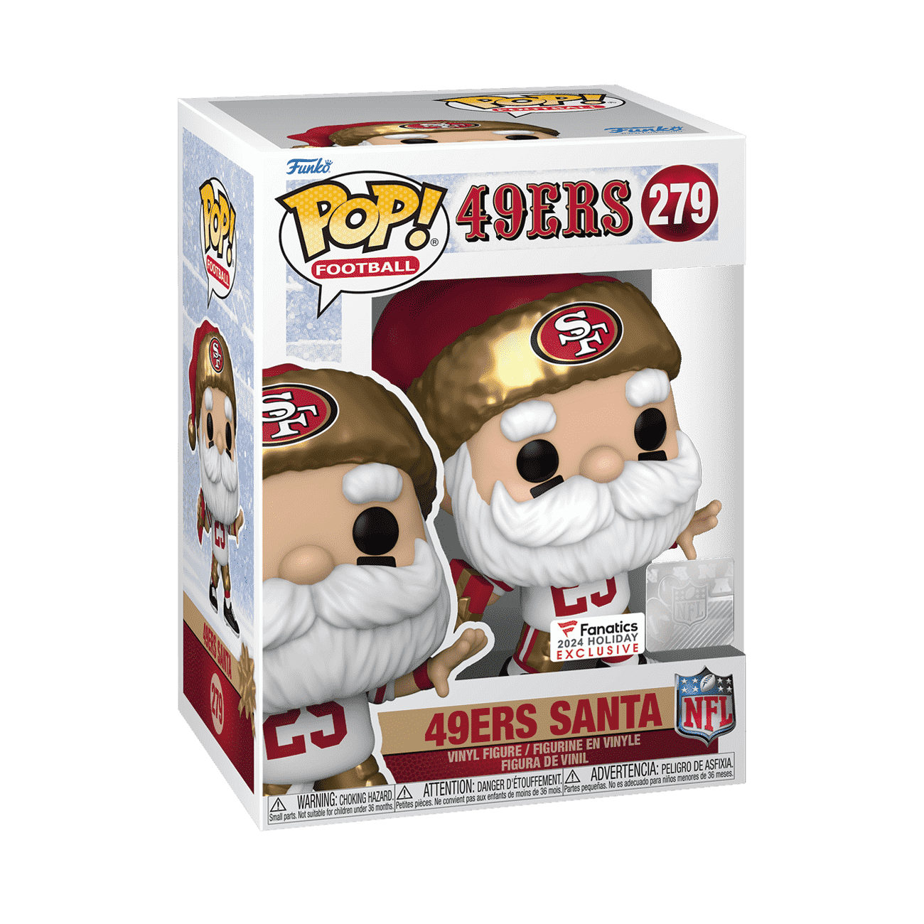 Pop! 49ers Santa (Throwing) | Funko