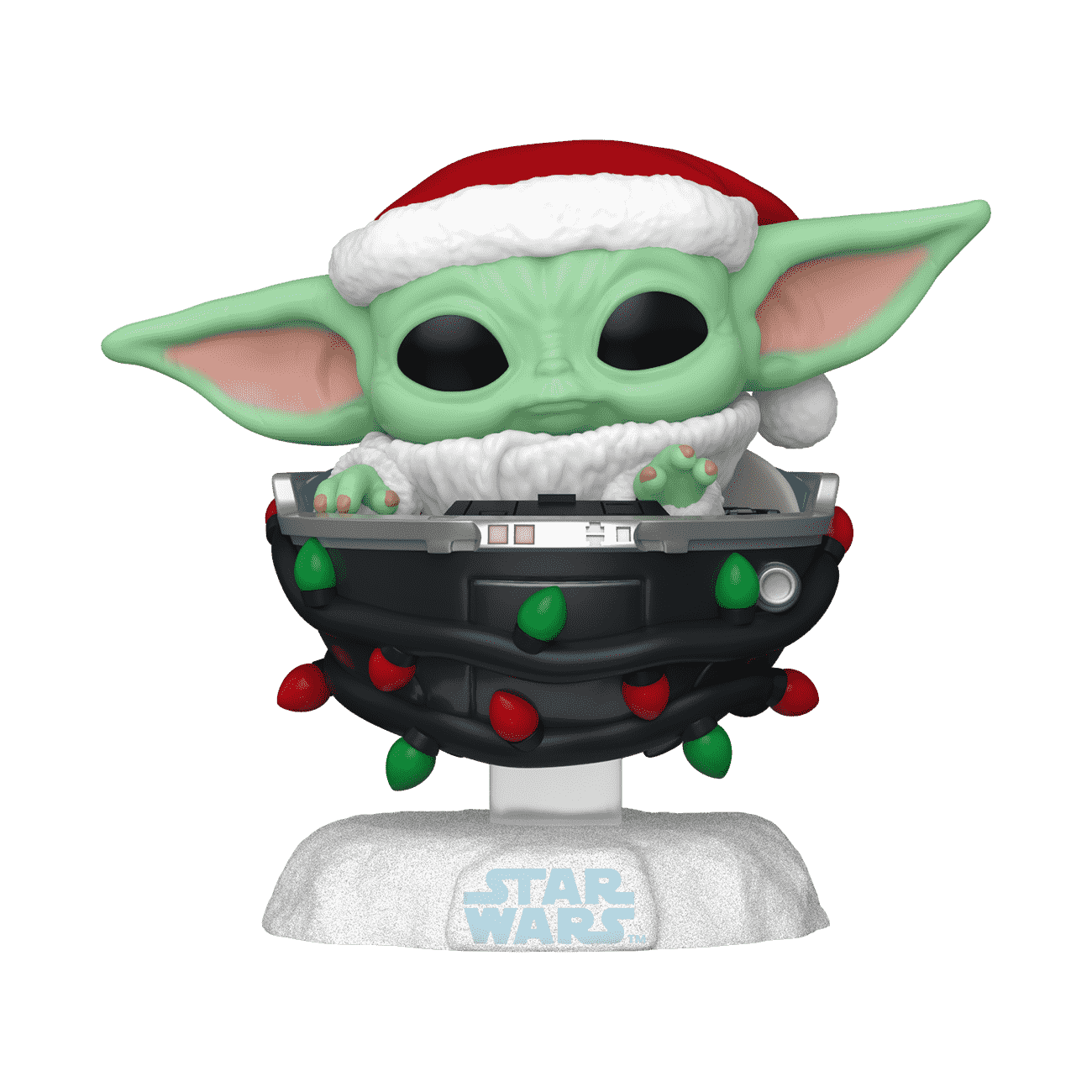 Pop! Grogu with Santa Hat in Pram