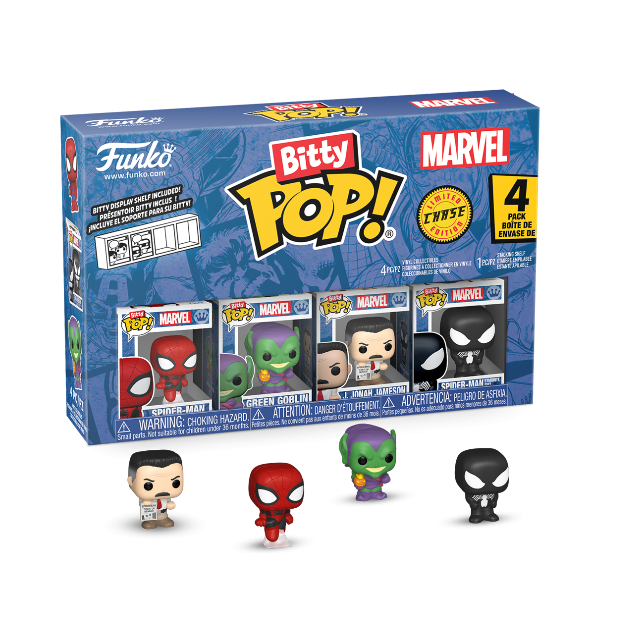 Bitty Pop! Spider-Man 4-Pack Series 1 | Funko