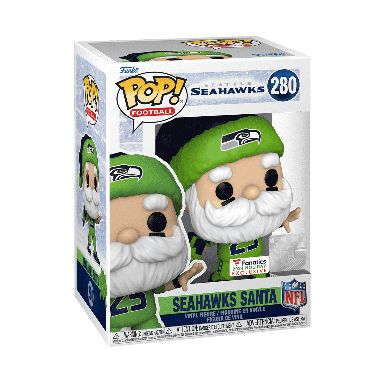 Pop! Seahawks Santa (Throwing)