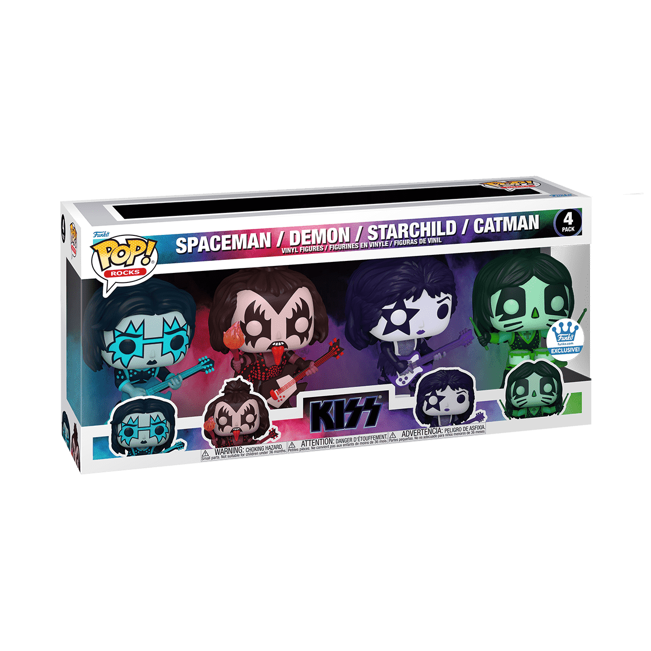 Buy Pop! KISS (Color Spotlight) 4-Pack at Funko.