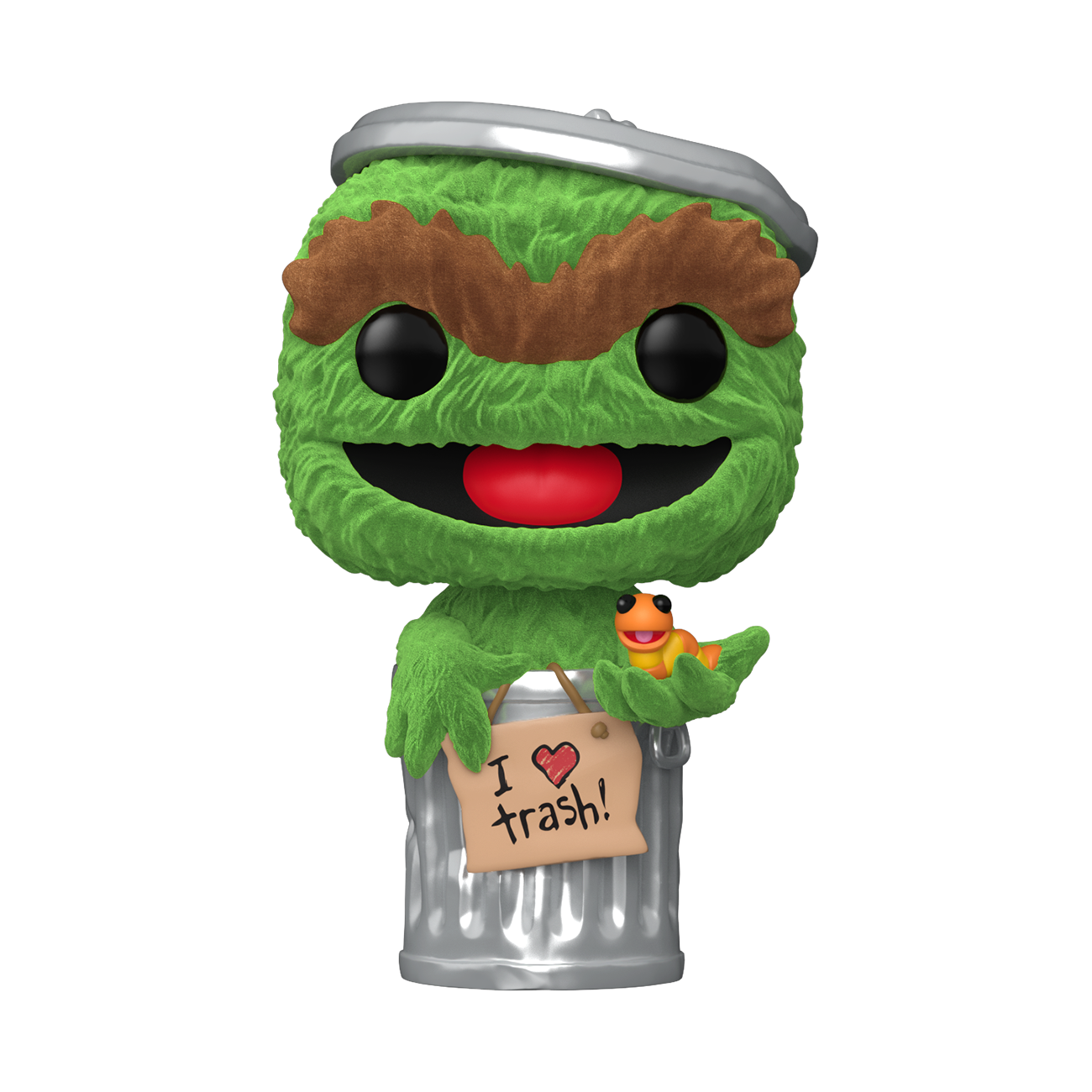 Pop! Oscar the Grouch (Flocked) | Funko