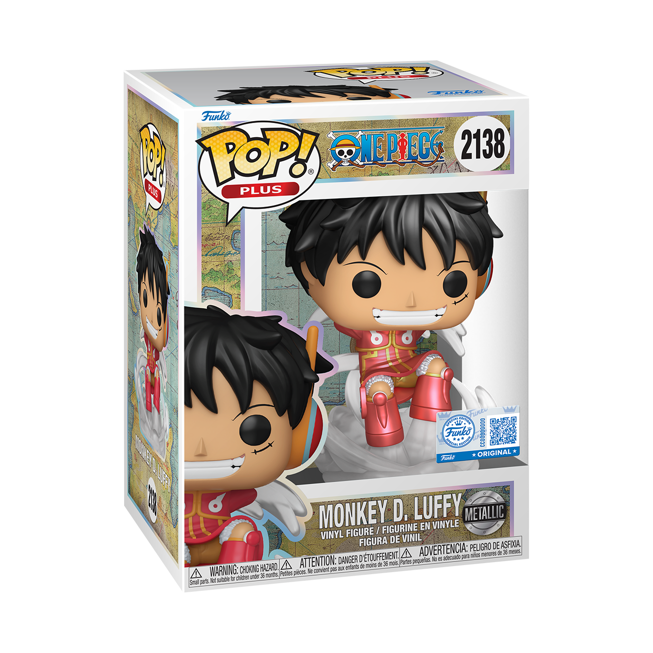 Pop! Plus Monkey D. Luffy (Egghead Arc) (Metallic) | Funko