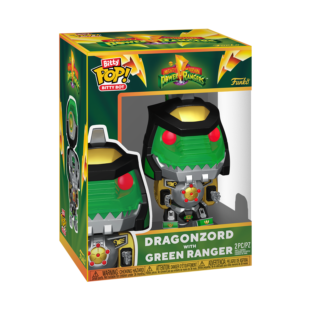 Bitty Pop! Bitty Bot Dragonzord with Green Ranger | Funko
