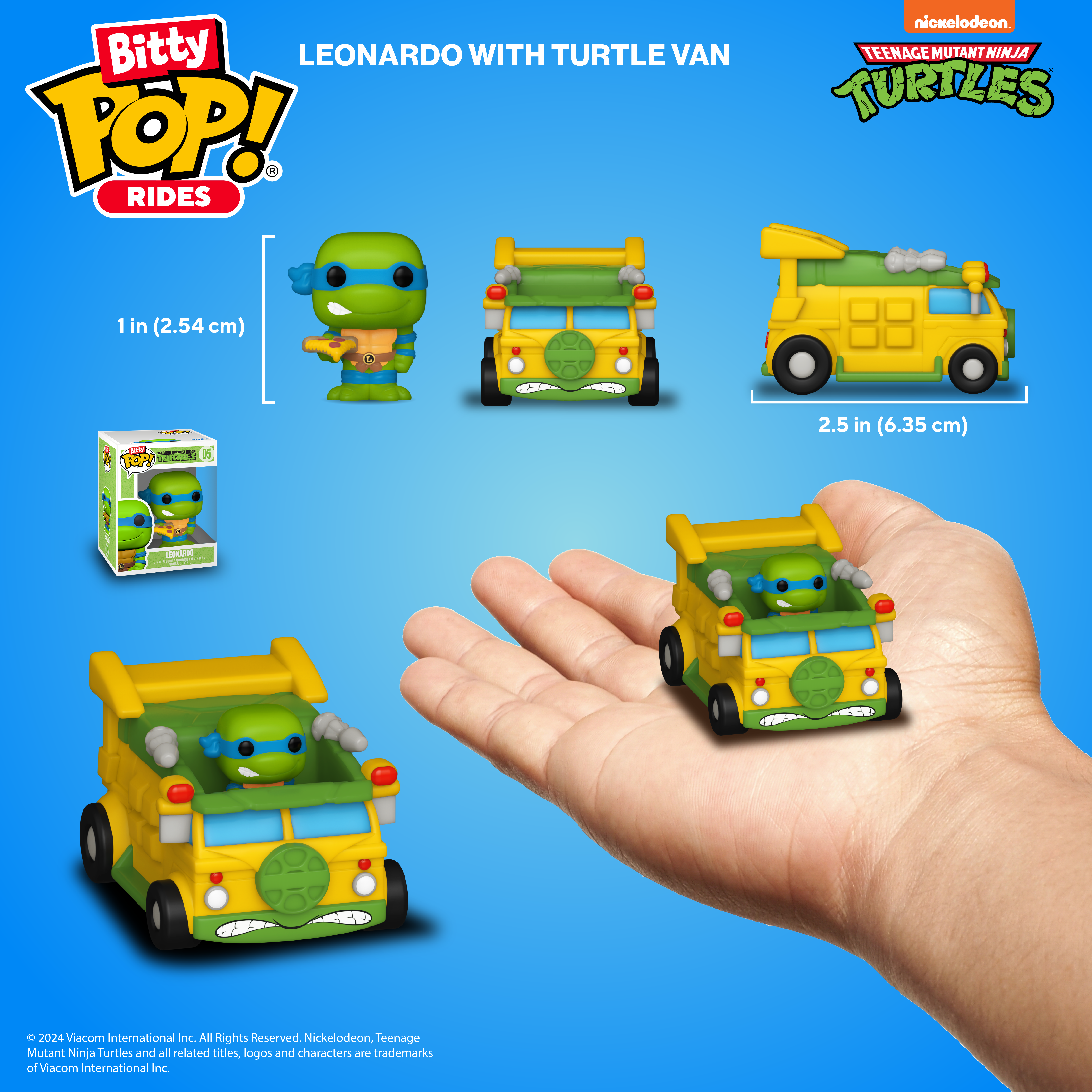 Bitty Pop! Rides Leonardo and Turtle Van | Funko