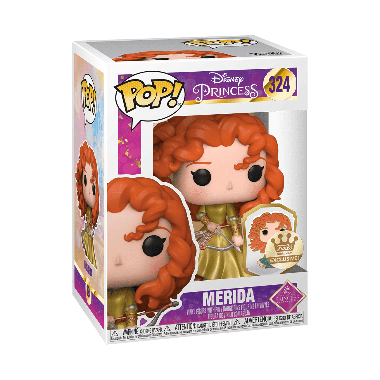 Buy Pop! Merida (Gold) with Pin at Funko.