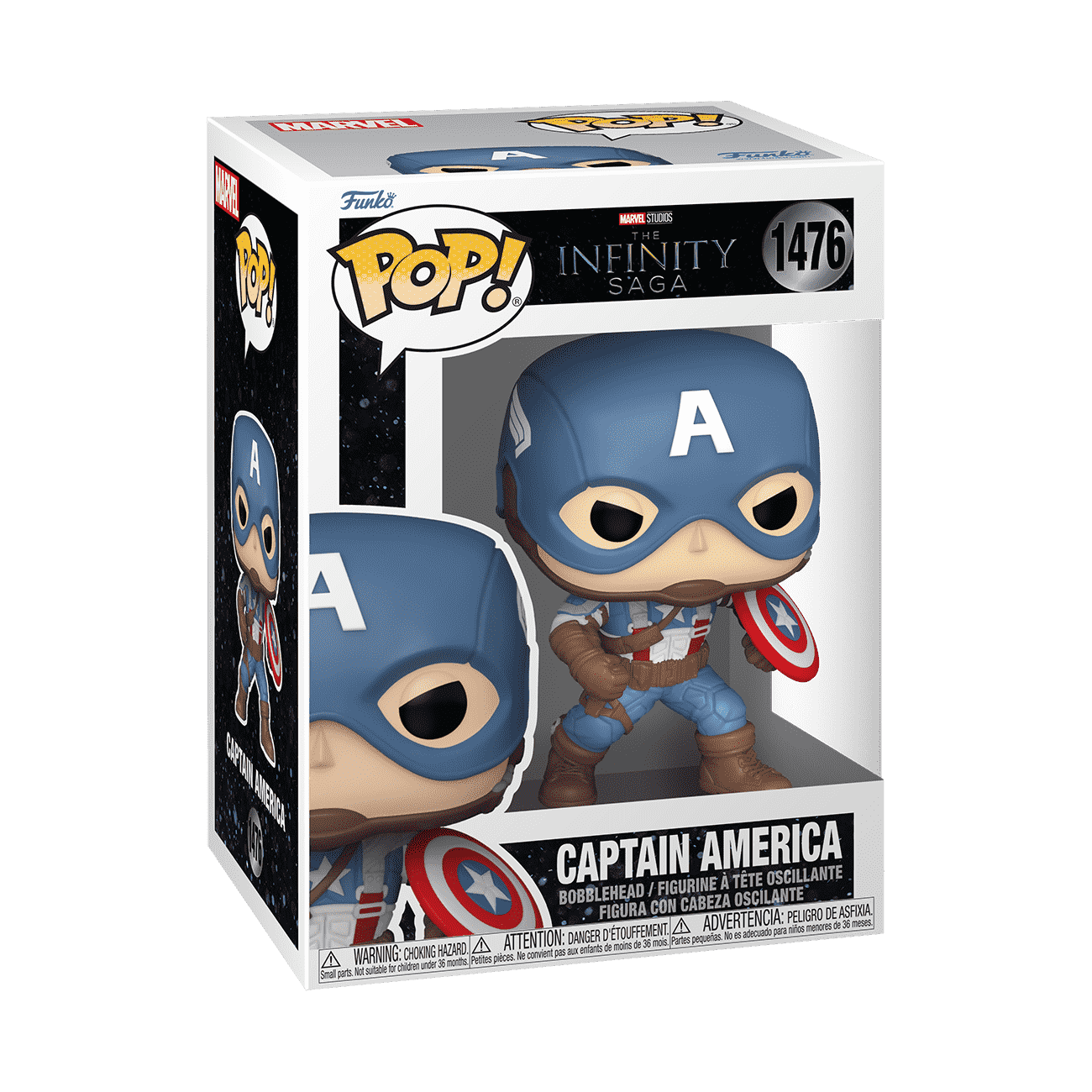 Pop! Captain America with Helmet (The First Avenger)