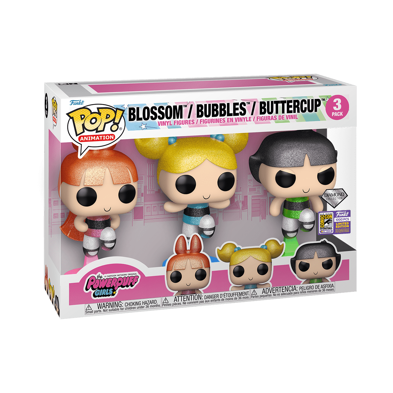 Pop! Powerpuff Girls (Diamond) - 3 Pack [SDCC]