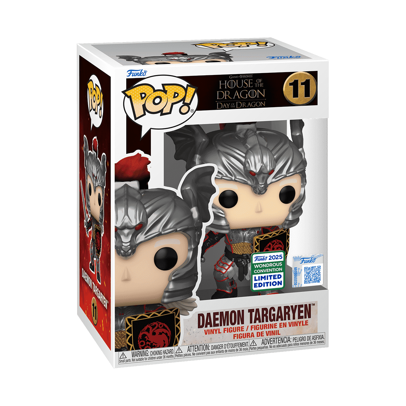 Pop! Daemon Targaryen (Targaryen Armor) with Pop! Protector | Funko