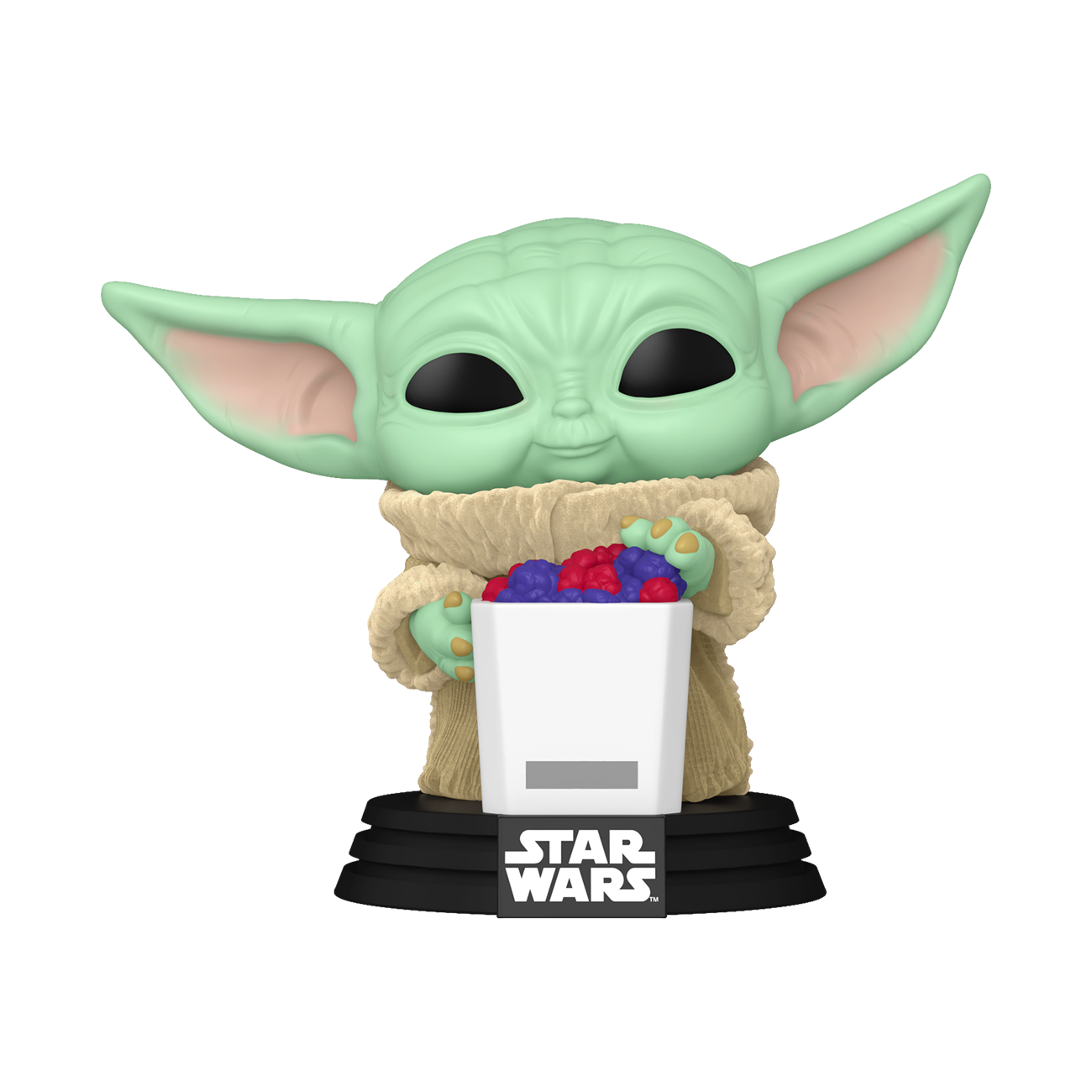 Pop! Grogu with Snack (Flocked) | Funko