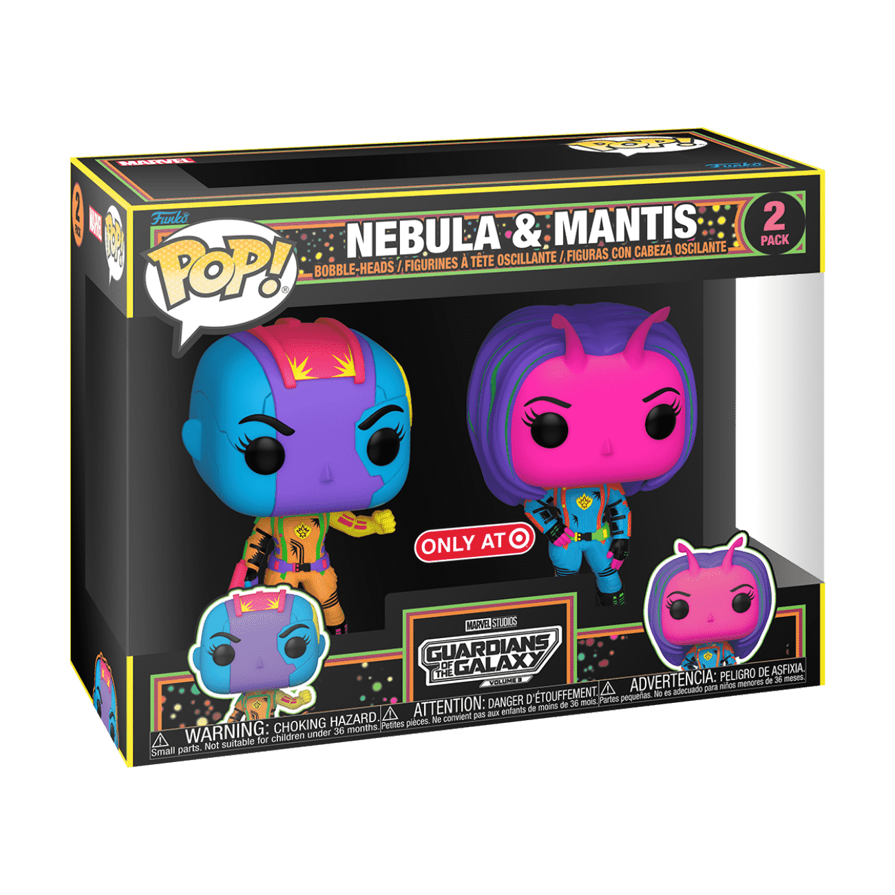 Buy Pop! Nebula & Mantis (Black Light) 2-Pack at Funko.