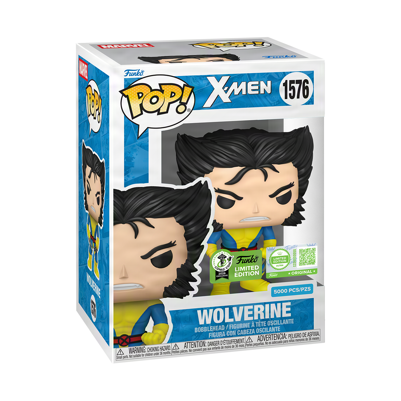 Pop! Wolverine (Classic Unmasked) with Pop! Protector | Funko