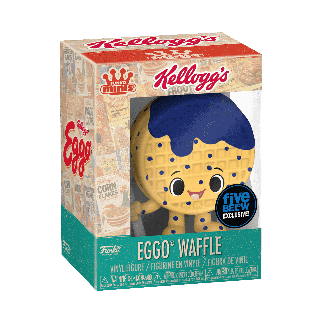 Kellogg's Mascots Blueberry Eggo Waffle Mini Vinyl Figure