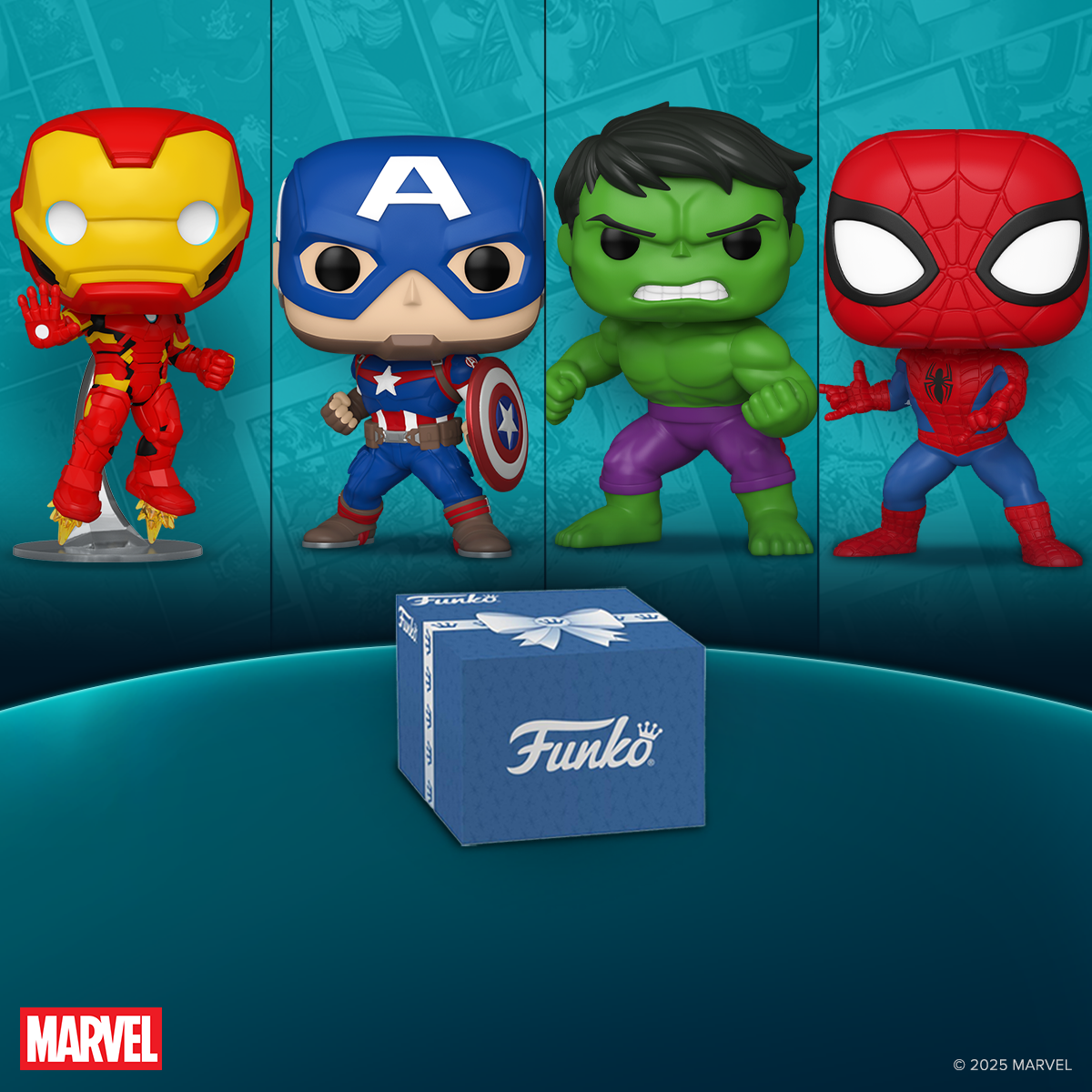 Funko Marvel Classic 4-Pack Bundle | Superhero Gifts