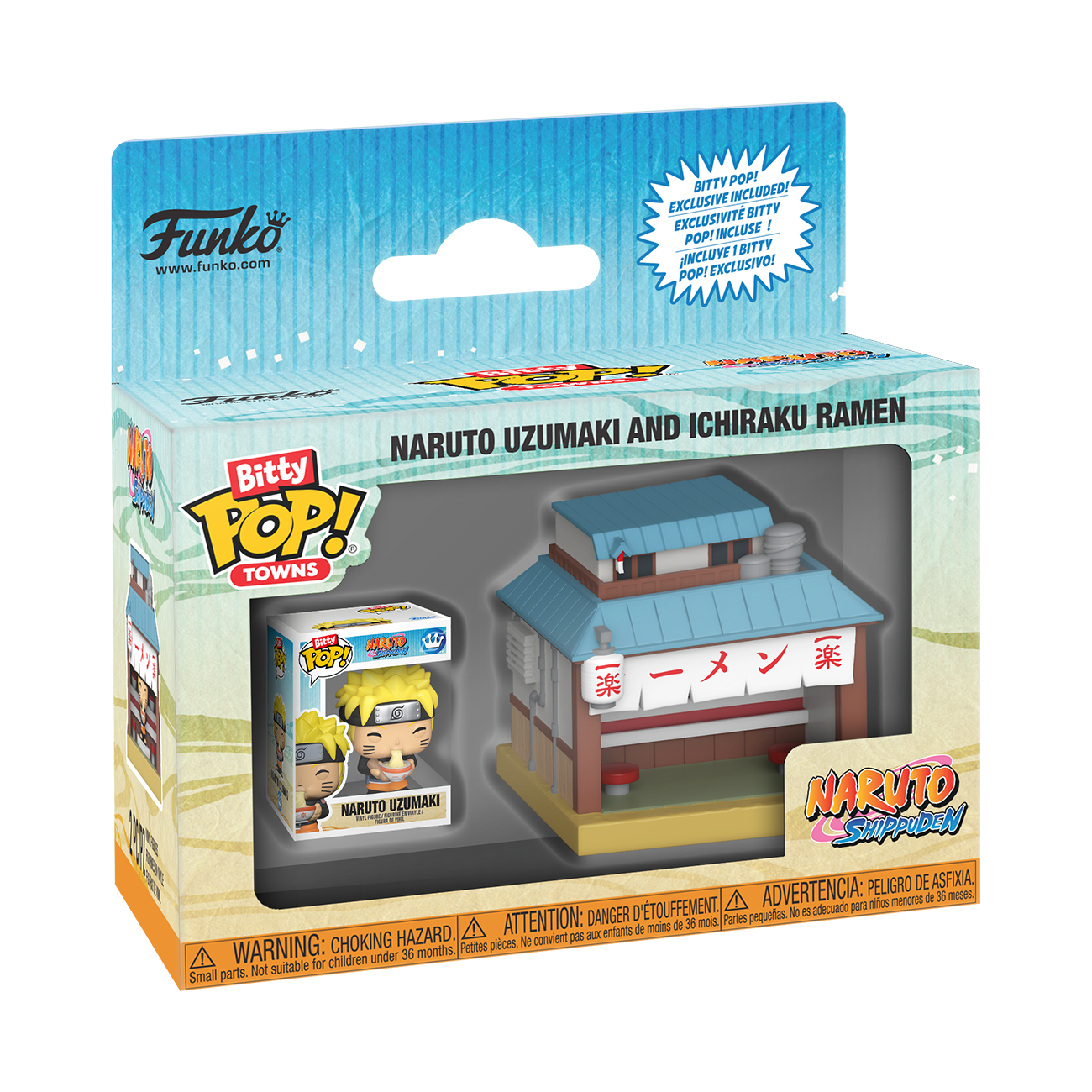 Bitty Pop! Towns Naruto Uzumaki and Ichiraku Ramen | Funko