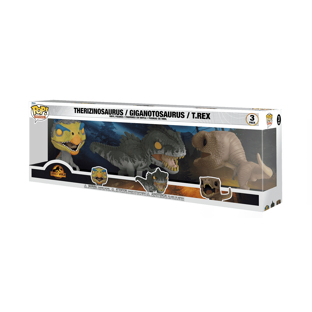 Buy Pop! Therizinosaurus, Giganotosaurus & T.Rex 3-Pack at Funko.