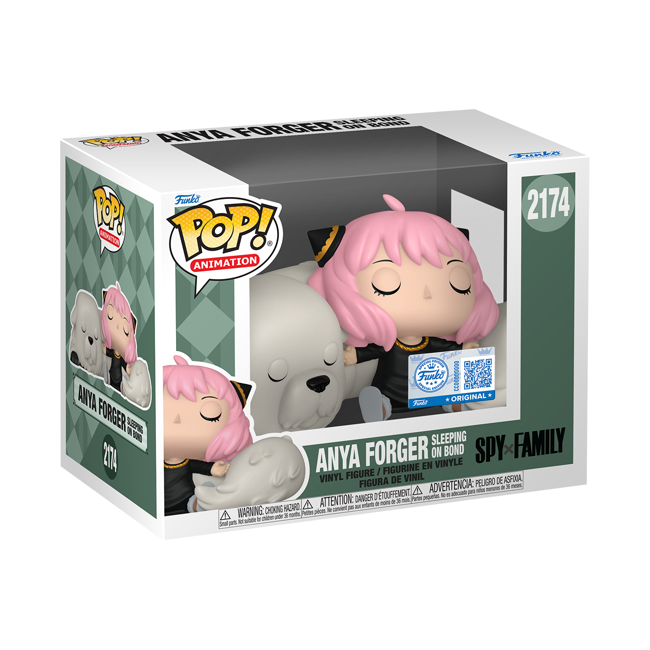 Pop! Premium Anya Forger Sleeping on Bond | Funko