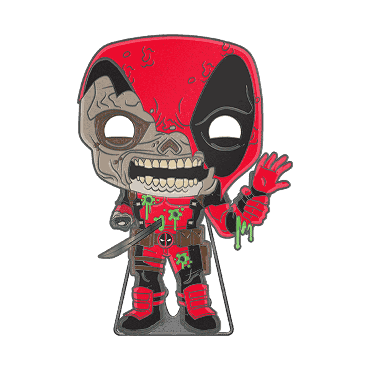 Buy Pop! Pin Zombie Deadpool (Glow) at Funko.