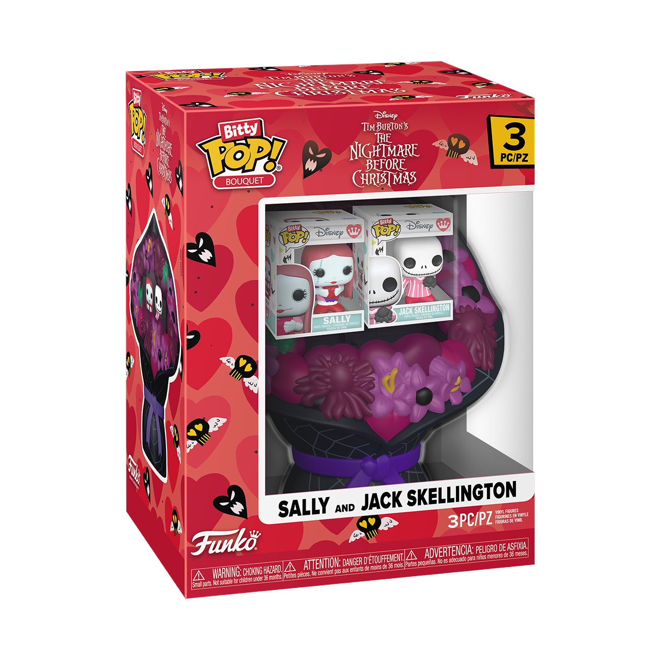 Bitty Pop! Bouquet Sally & Jack Skellington (Valentine) | Funko