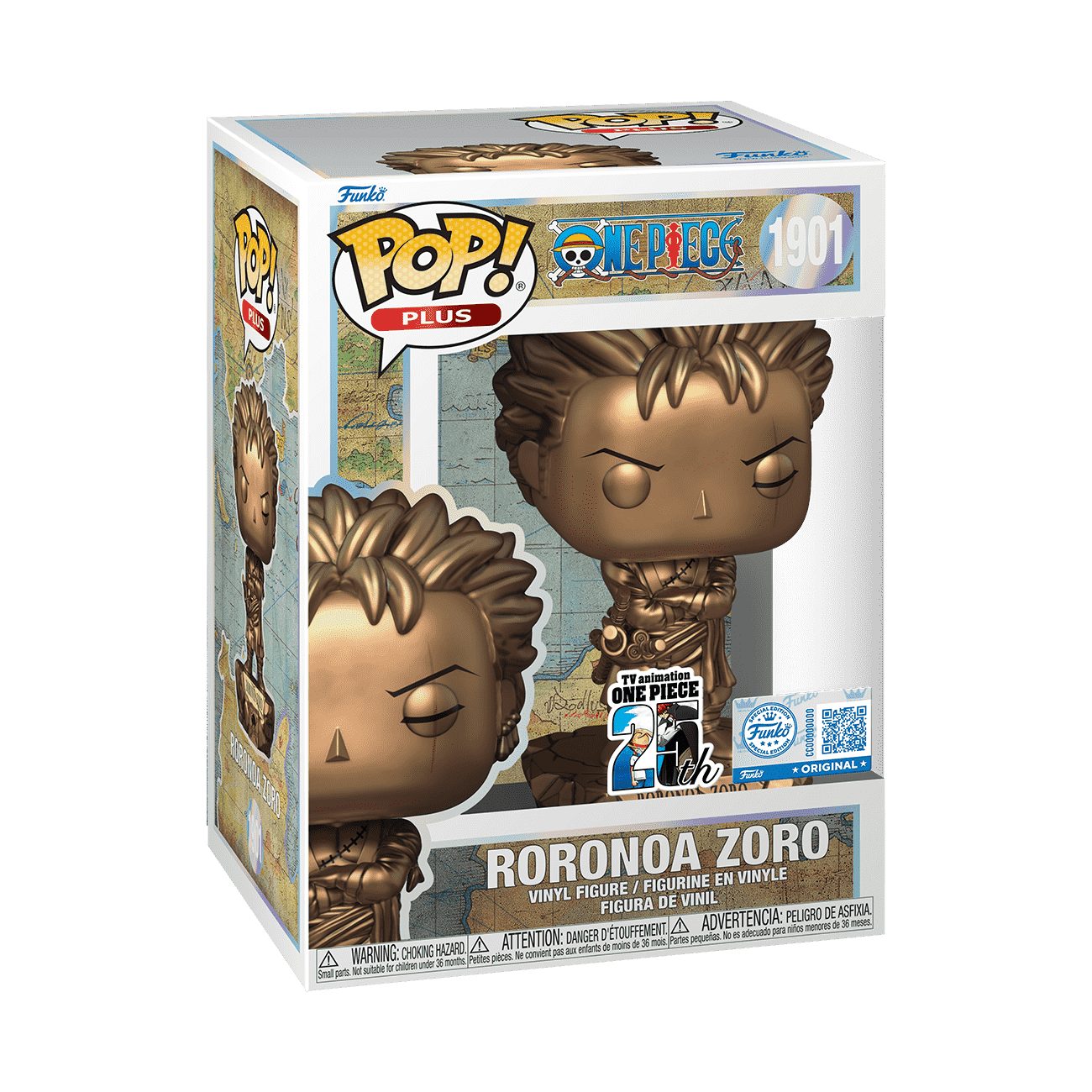 Pop! Plus Roronoa Zoro Statue (Bronze)
