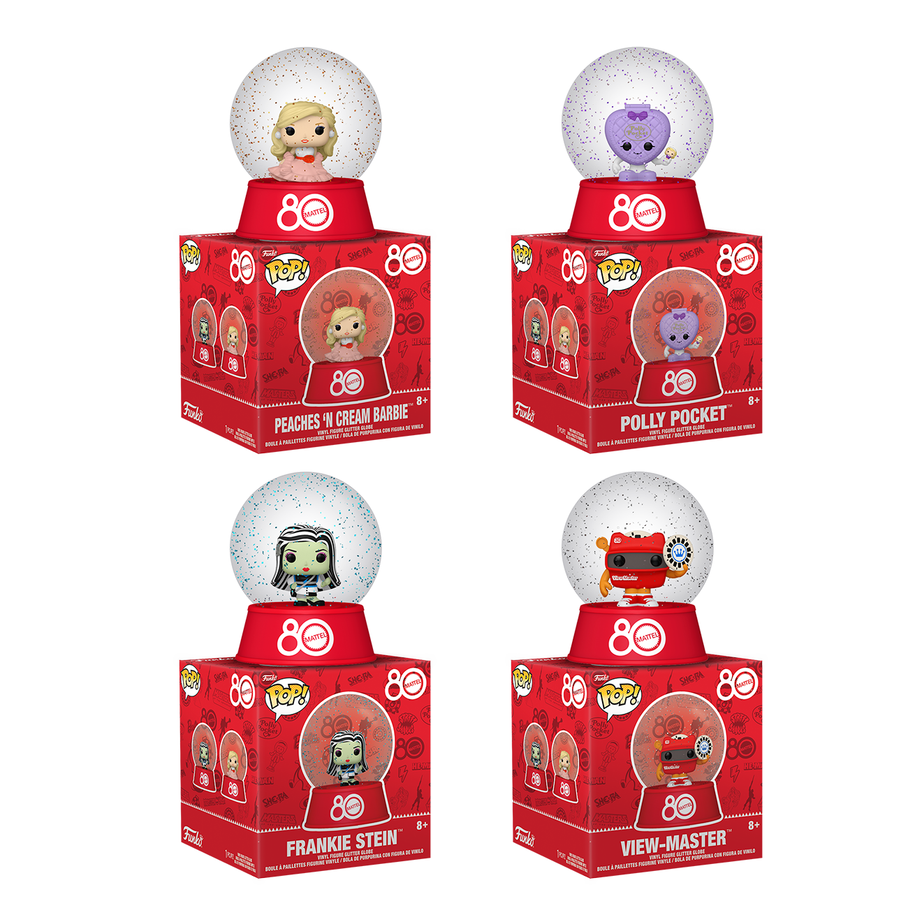 Retro Toys (Mattel 80th) Snow Globes | Funko