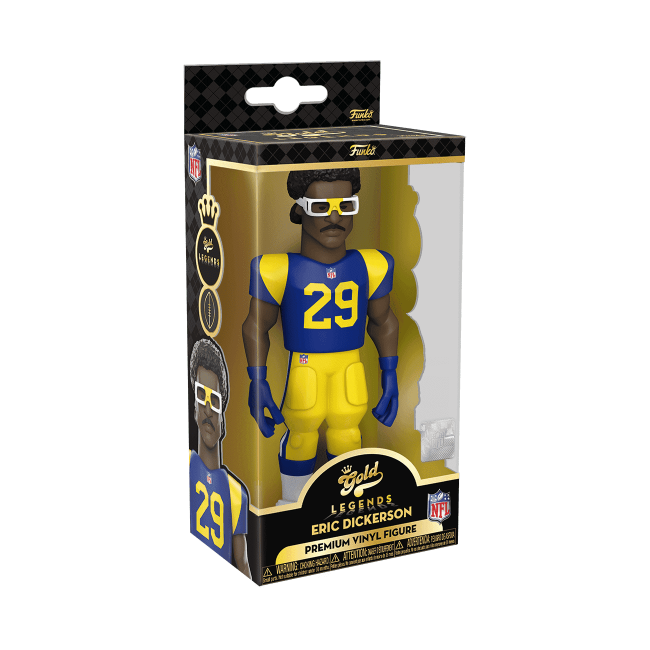 Buy Vinyl GOLD 5" Eric Dickerson - Rams at Funko.