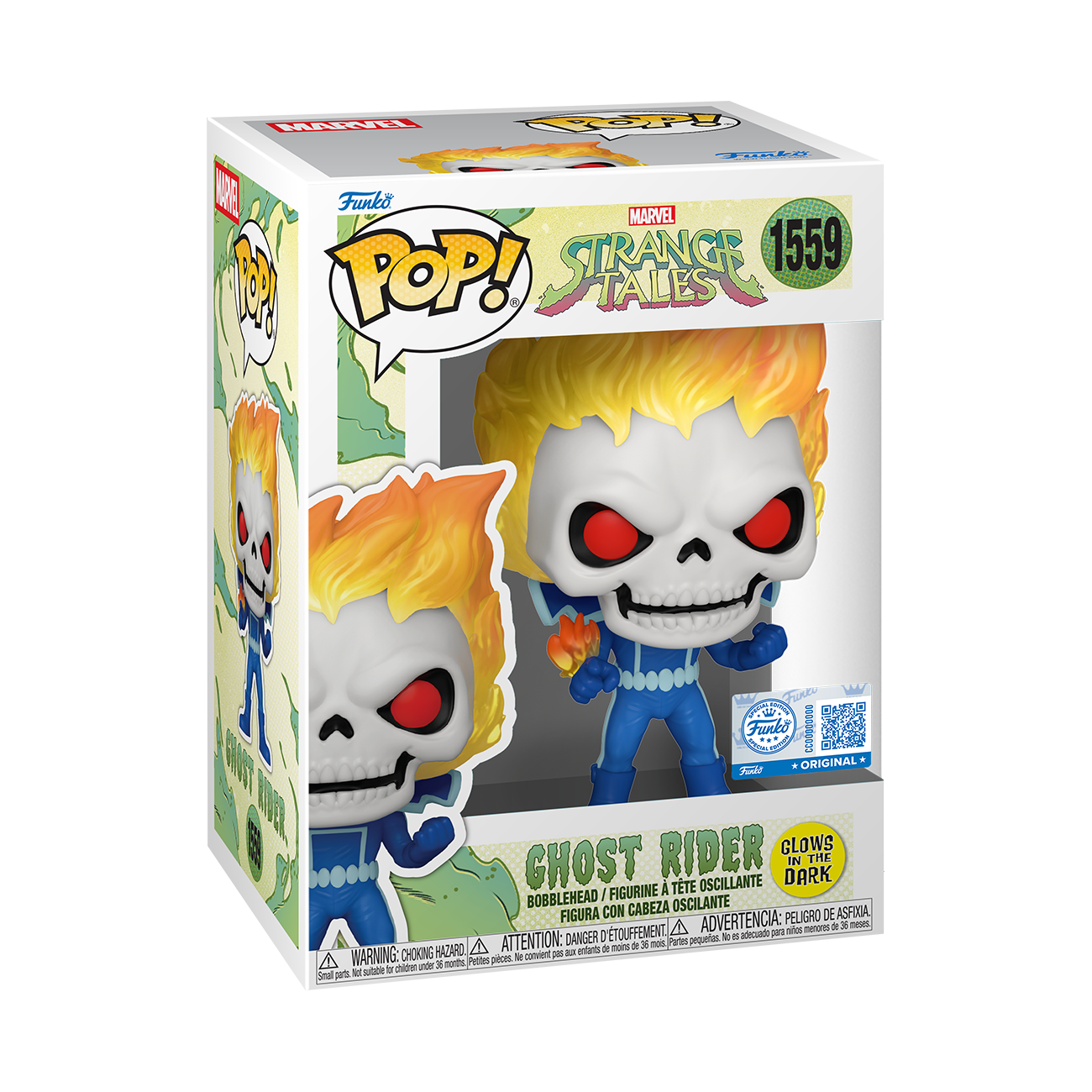 Pop! Ghost Rider (Strange Tales) (Glow) | Funko
