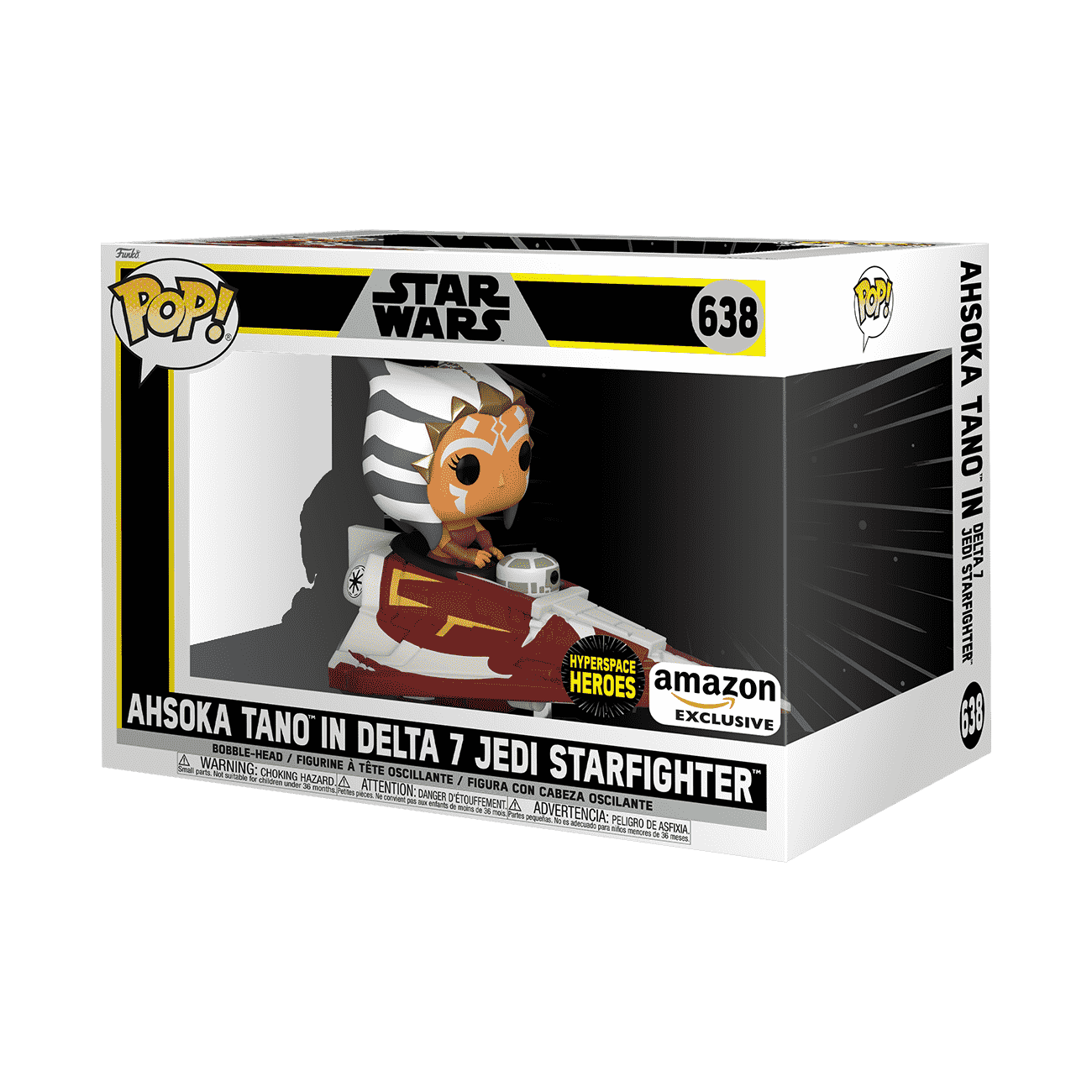 Buy Pop! Rides Super Deluxe Ahsoka Tano in Delta 7 Jedi Starfighter at ...