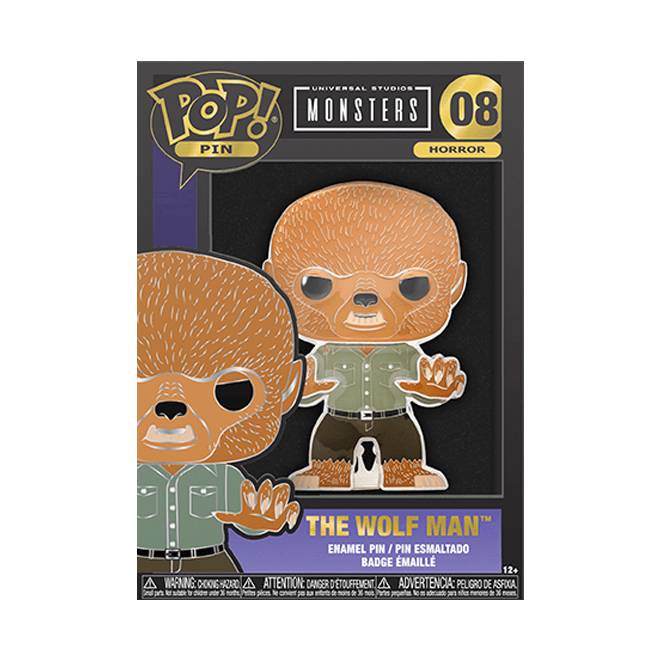 Buy Pop! Pins The Wolf Man at Funko.