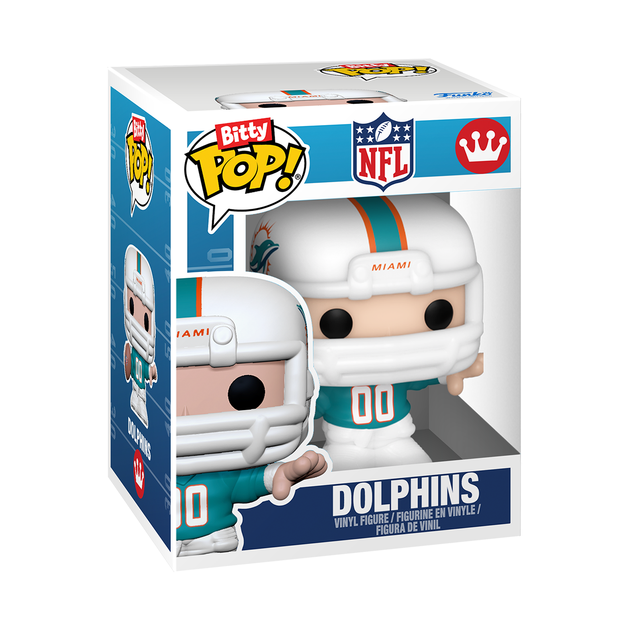Bitty Pop! Helmet & Player Dolphins | Funko