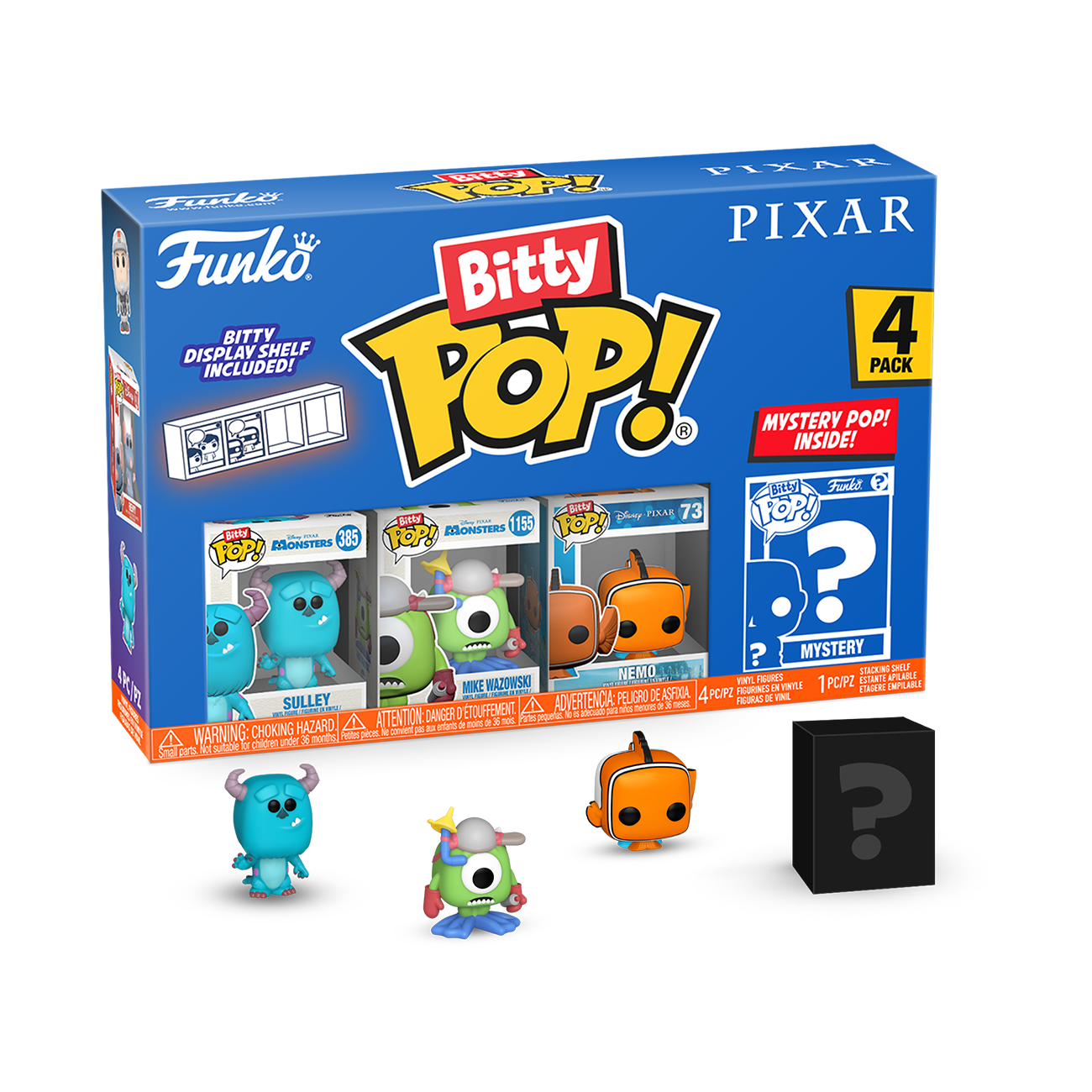 Bitty Pop! Pixar 4-Pack Series 2 | Funko