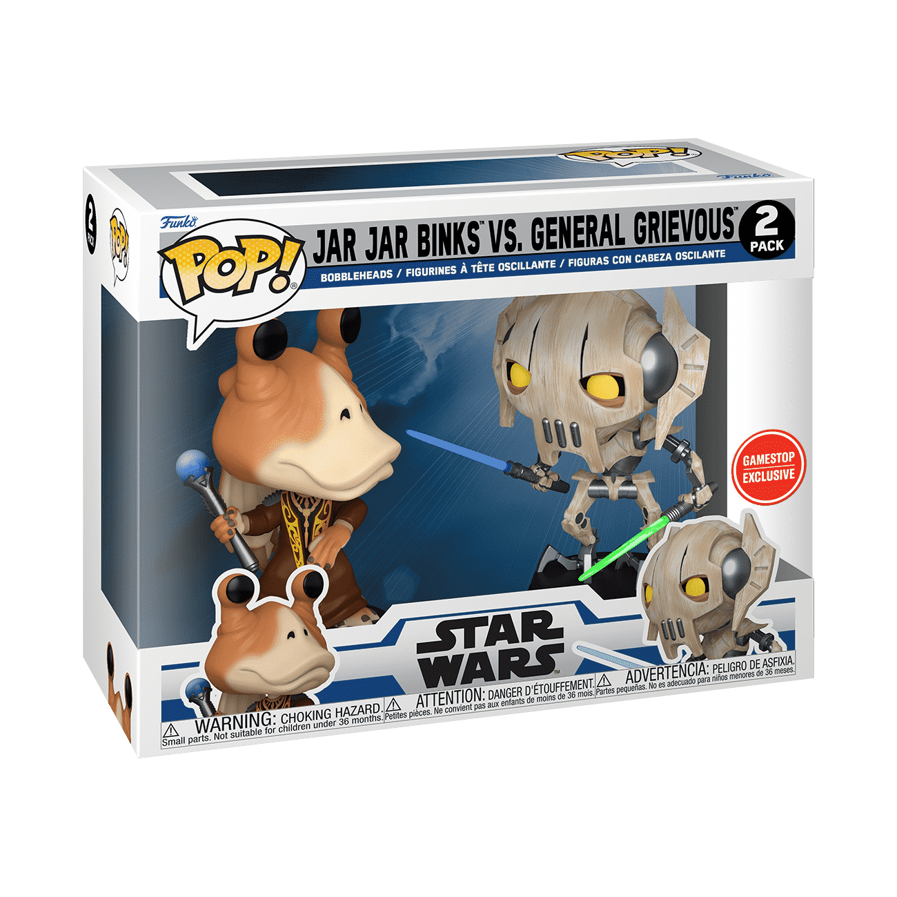 Buy Pop! Jar Jar Binks vs. General Grievous 2-Pack at Funko.