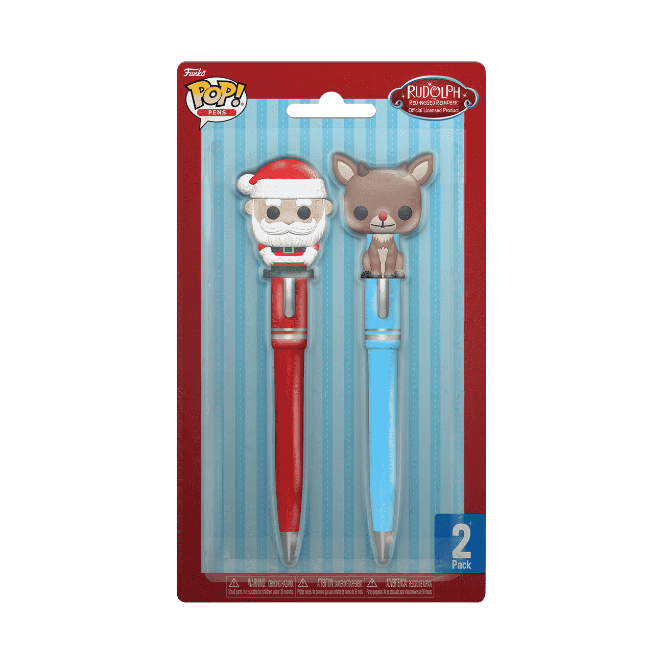 Buy Pop! Pen Santa Claus & Rudolph 2-Pack at Funko.