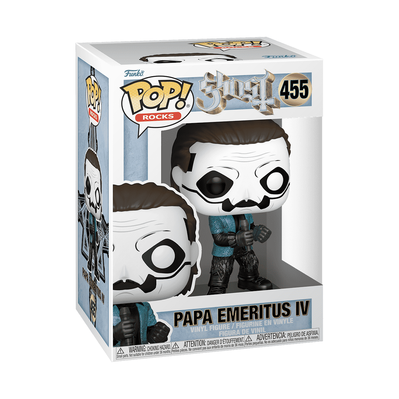 Pop! Papa Emeritus IV (Blue Jacket) (Glitter) | Funko