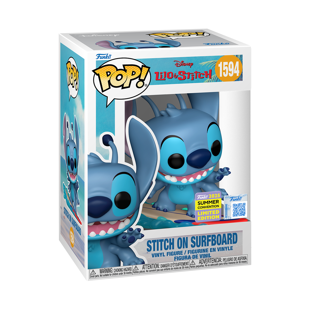 Pop! Stitch on Surfboard | Funko