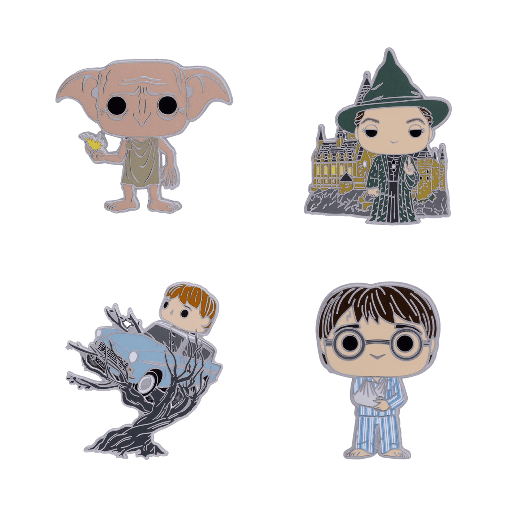 Harry Potter 4-Pack Pin Set