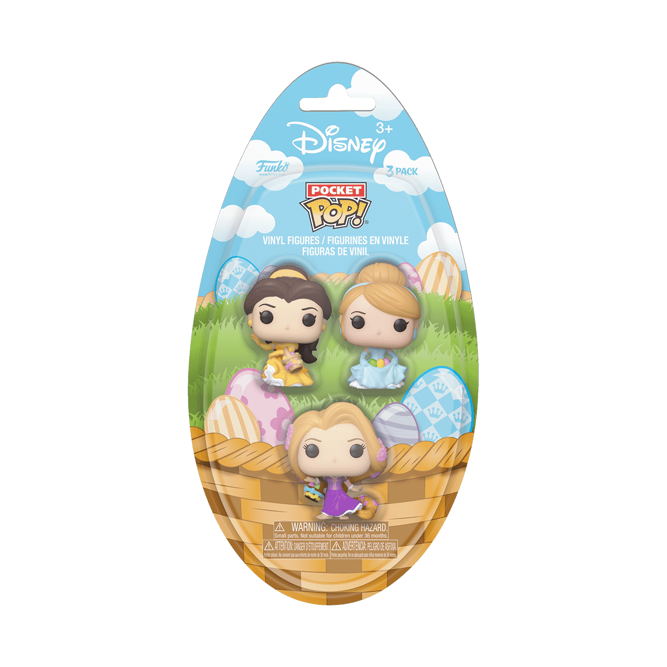 Pocket Pop! Easter Belle, Cinderella, Rapunzel 3-Pack | Funko