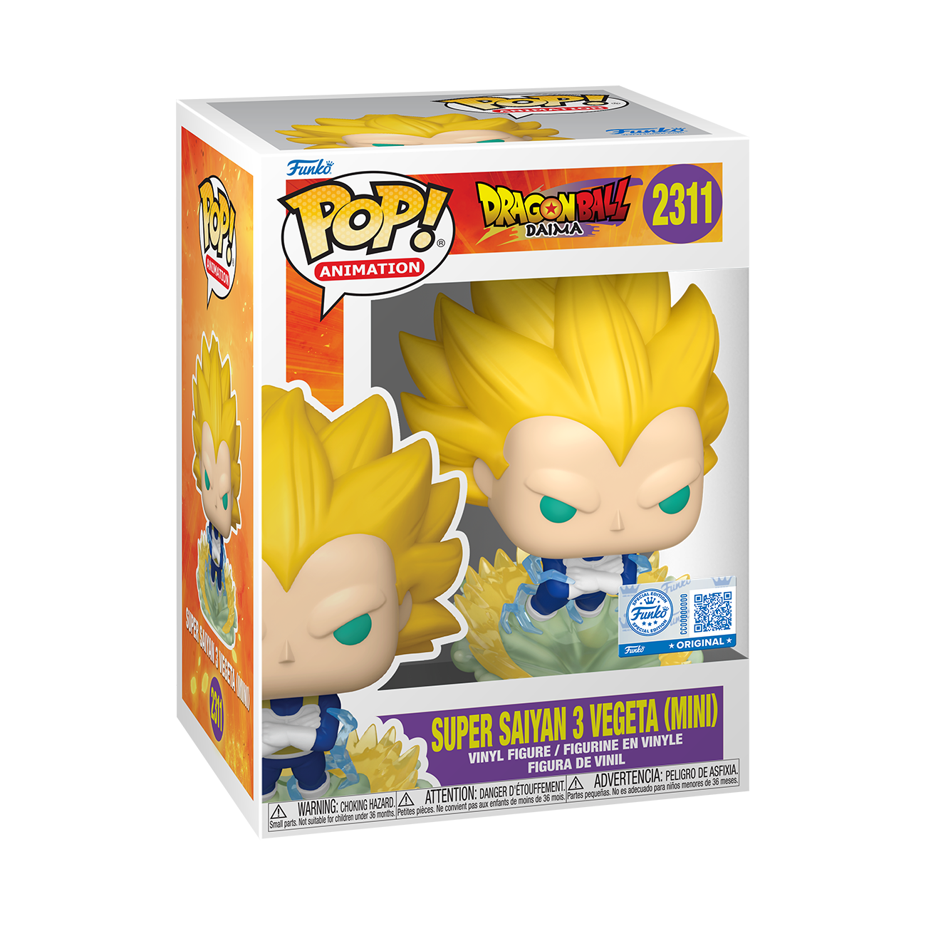 Pop! Super Saiyan 3 Vegeta (Mini) | Funko