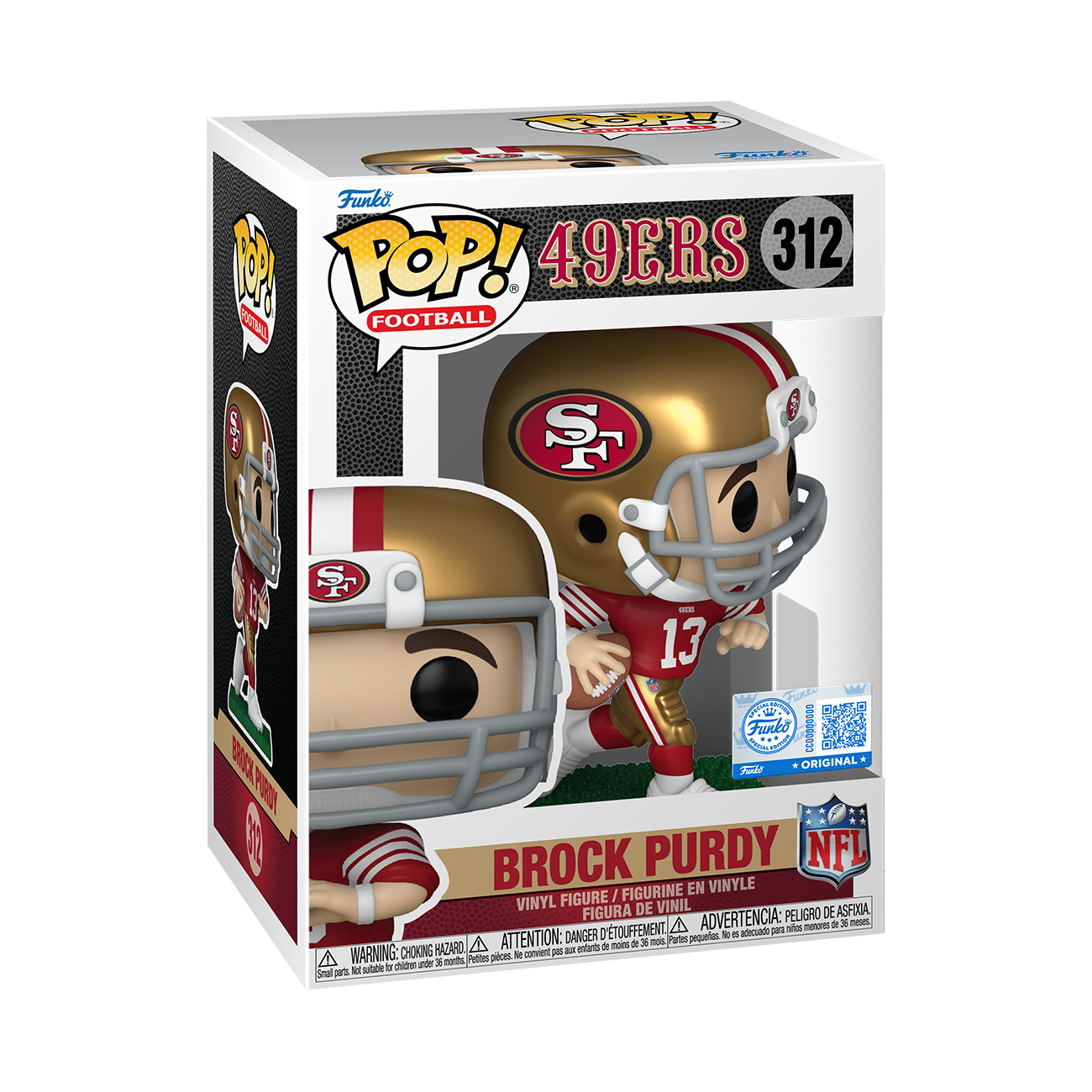 Pop! Brock Purdy (Red & Gold Uniform) | Funko