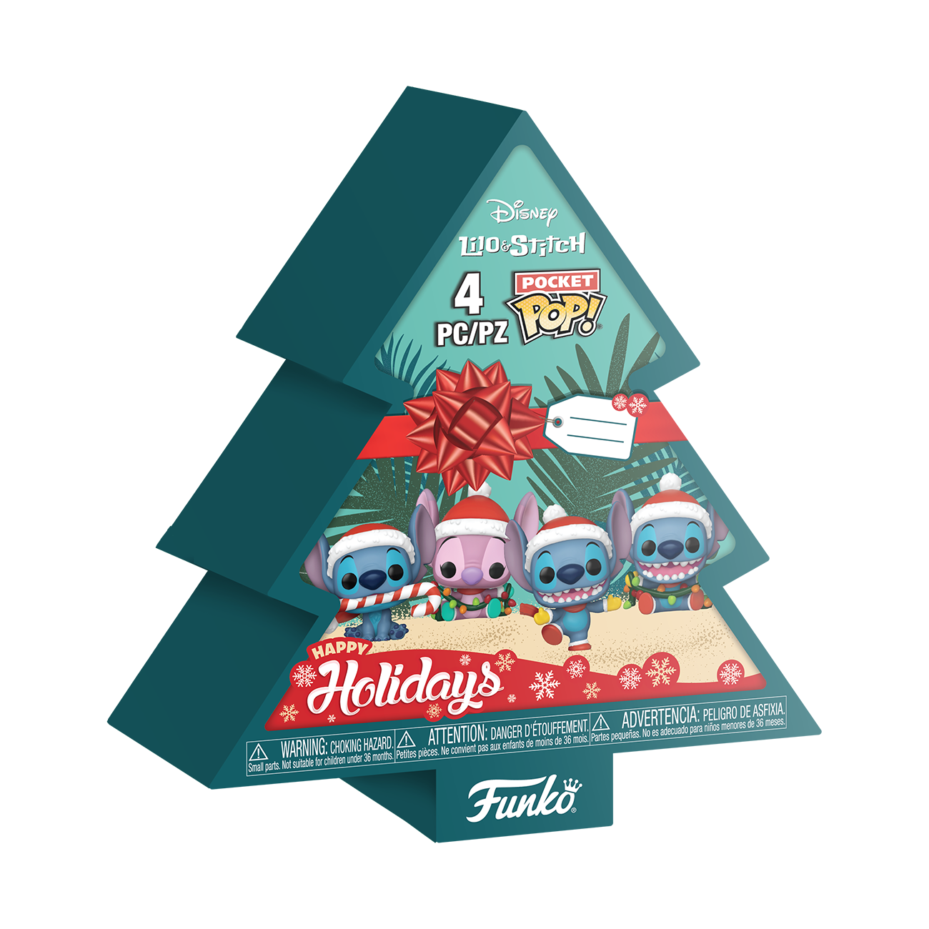 Pocket Pop! Holiday Lilo & Stitch 4-Pack | Funko