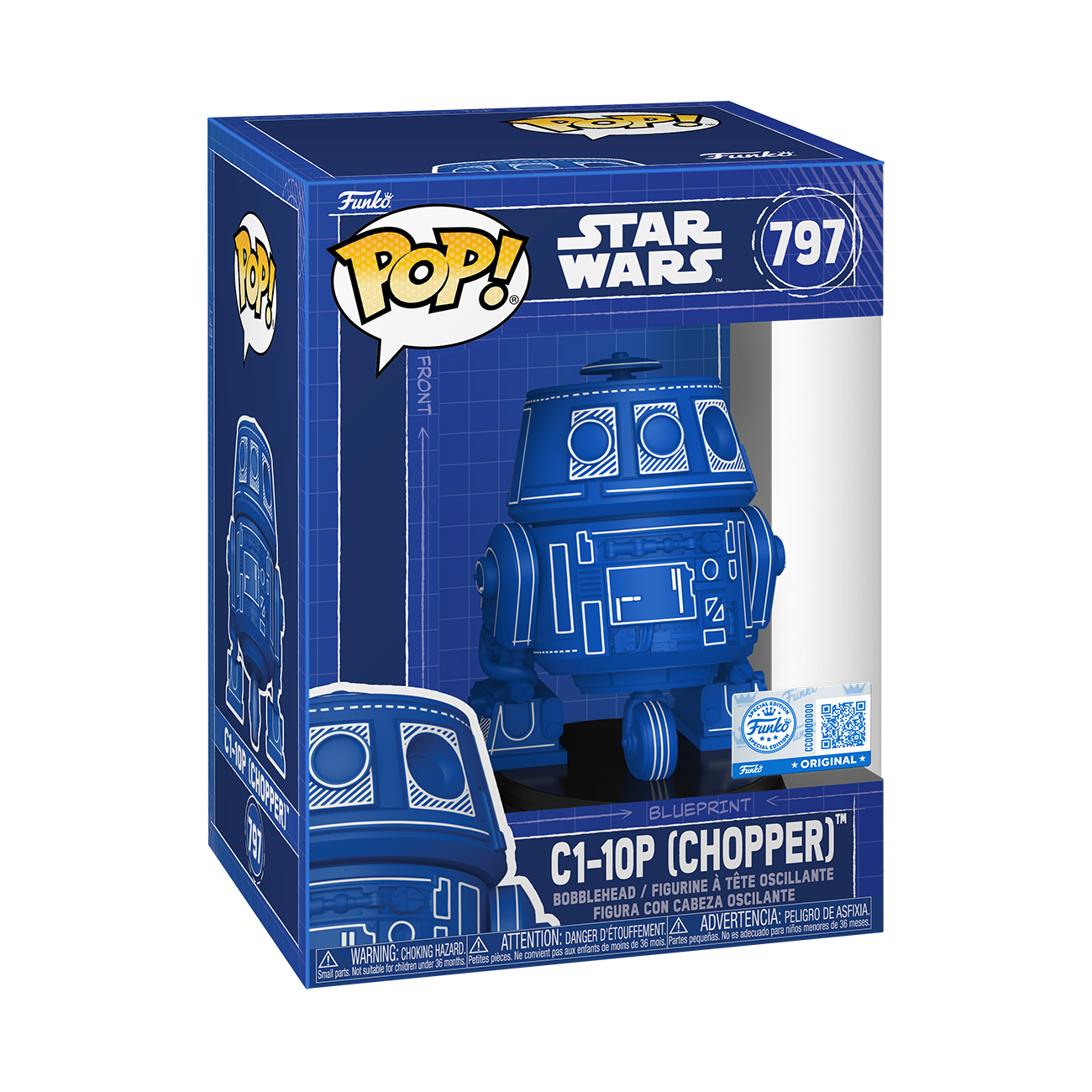 Pop! C1-10P (Chopper) (Blueprint Deco) | Funko