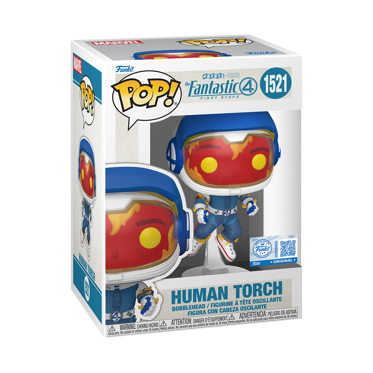 Pop! Human Torch (Space Suit) (Fantastic Four: First Steps) | Funko