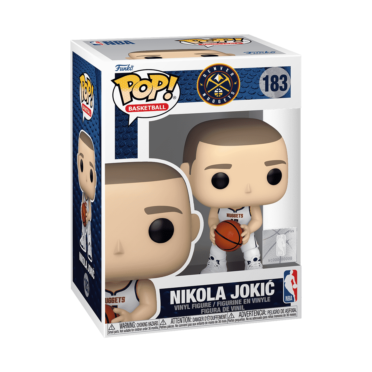 Pop! Nikola Jokić (White Denver Nuggets Jersey) | Funko