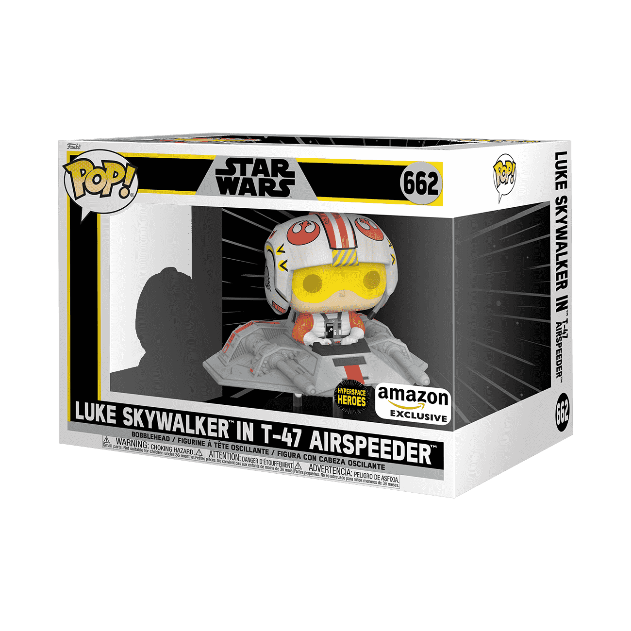 Buy Pop! Rides Super Deluxe Luke Skywalker in T-47 Airspeeder at Funko.