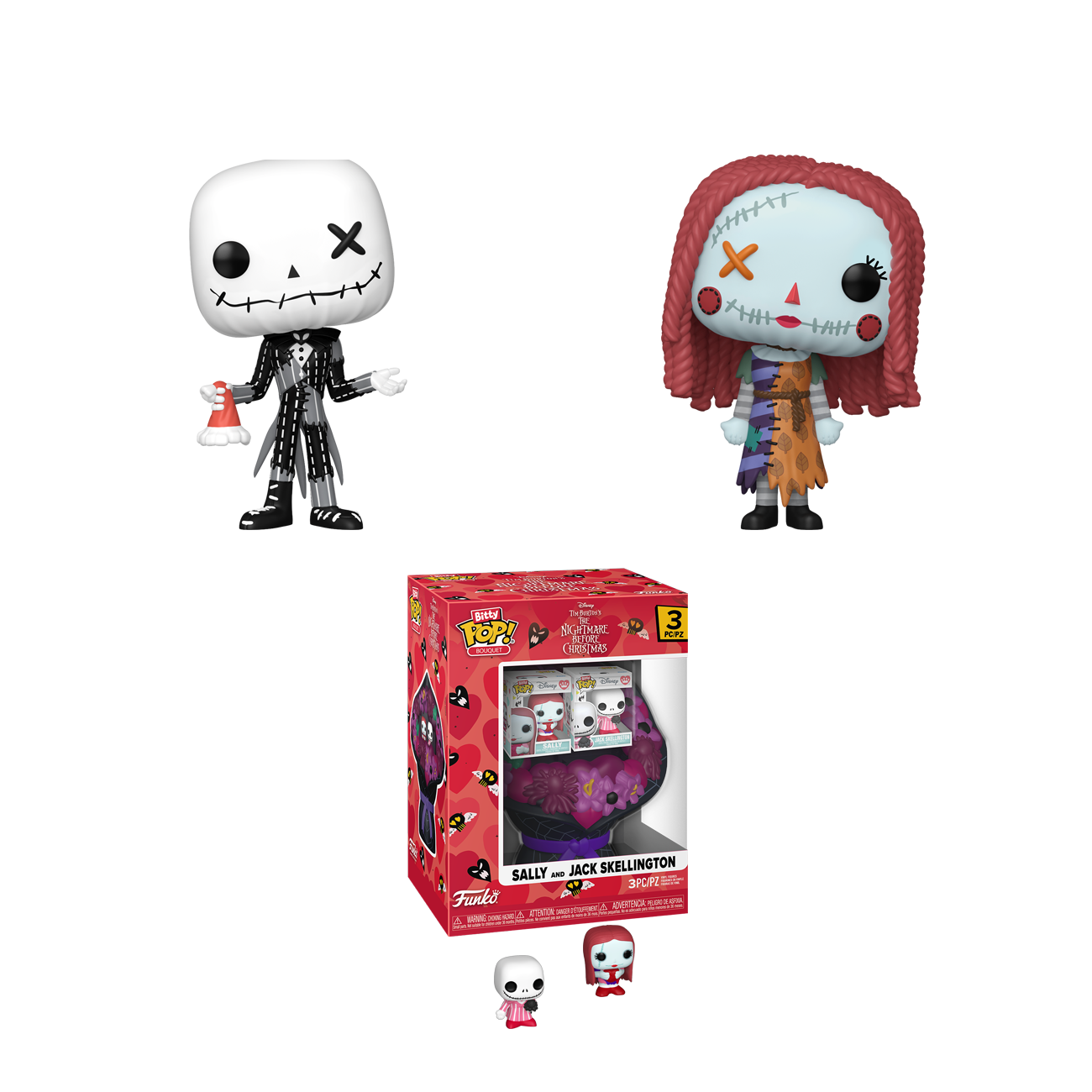 Sally and Jack Skellington Valentine Bundle