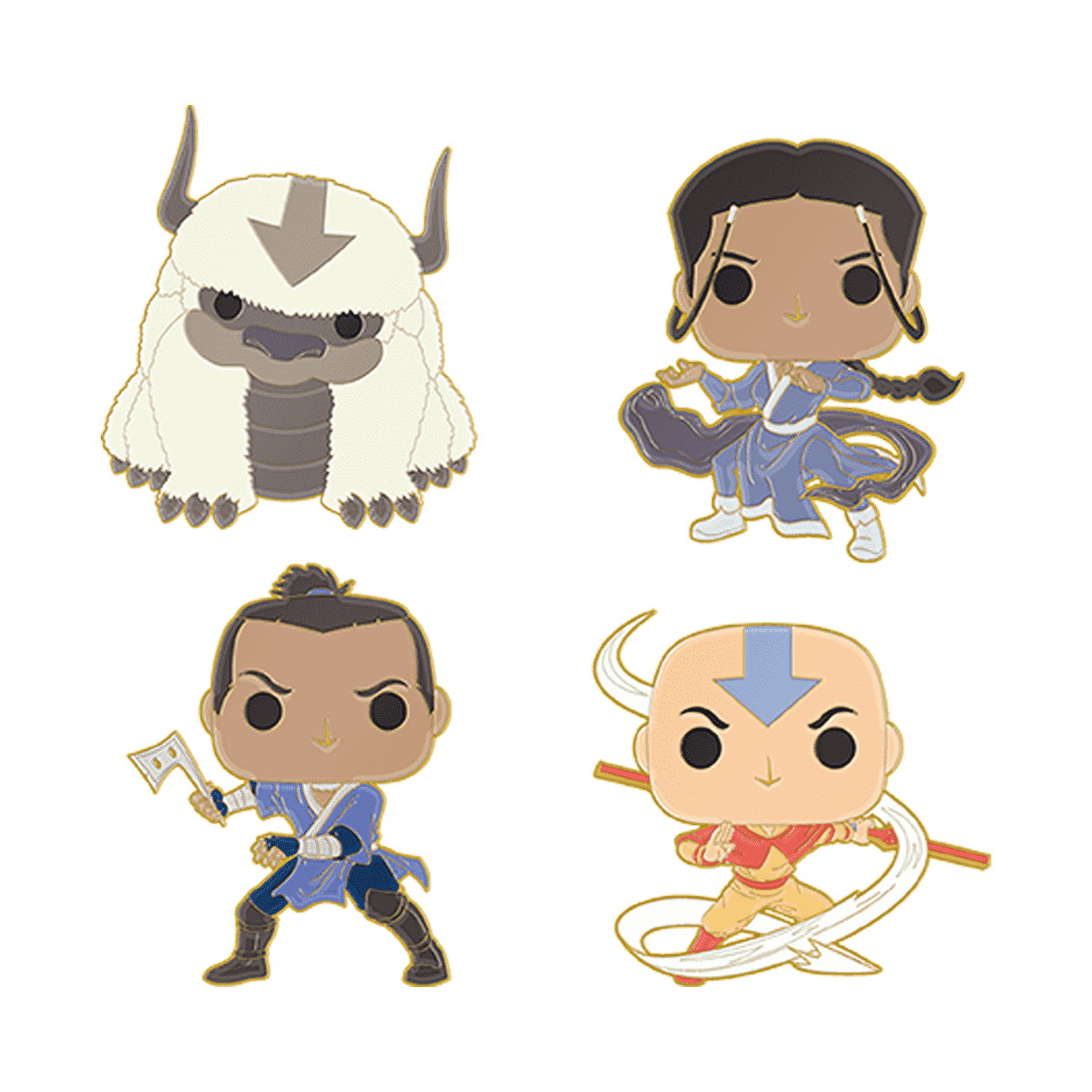 Buy Avatar: The Last Airbender 4-Pack Pin Set at Funko.