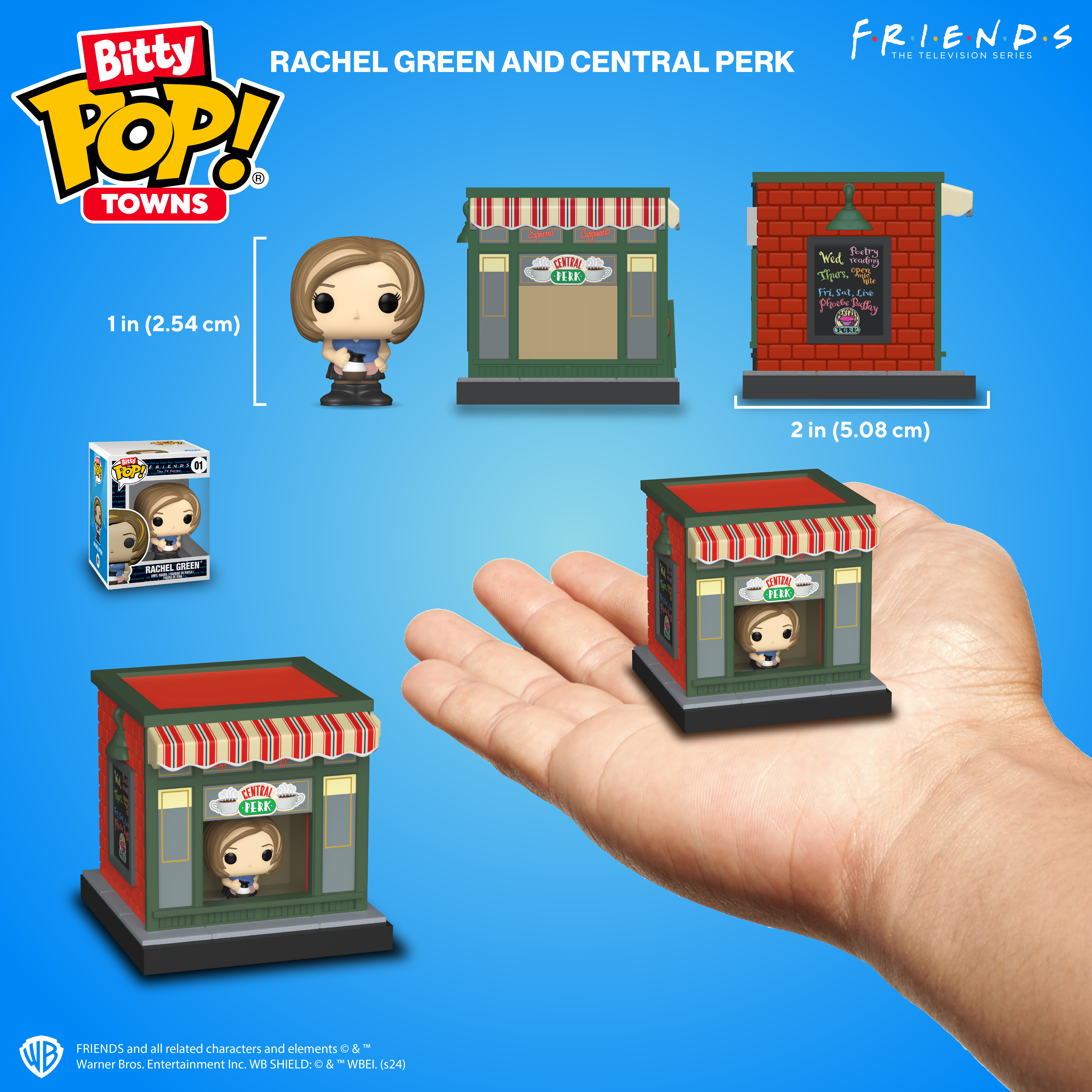 Bitty Pop! Towns Rachel Green and Central Perk | Funko