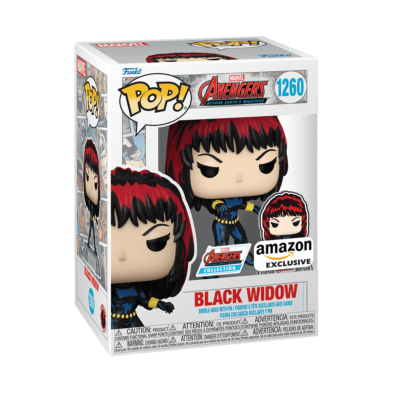 Buy Pop! Black Widow with Pin at Funko.